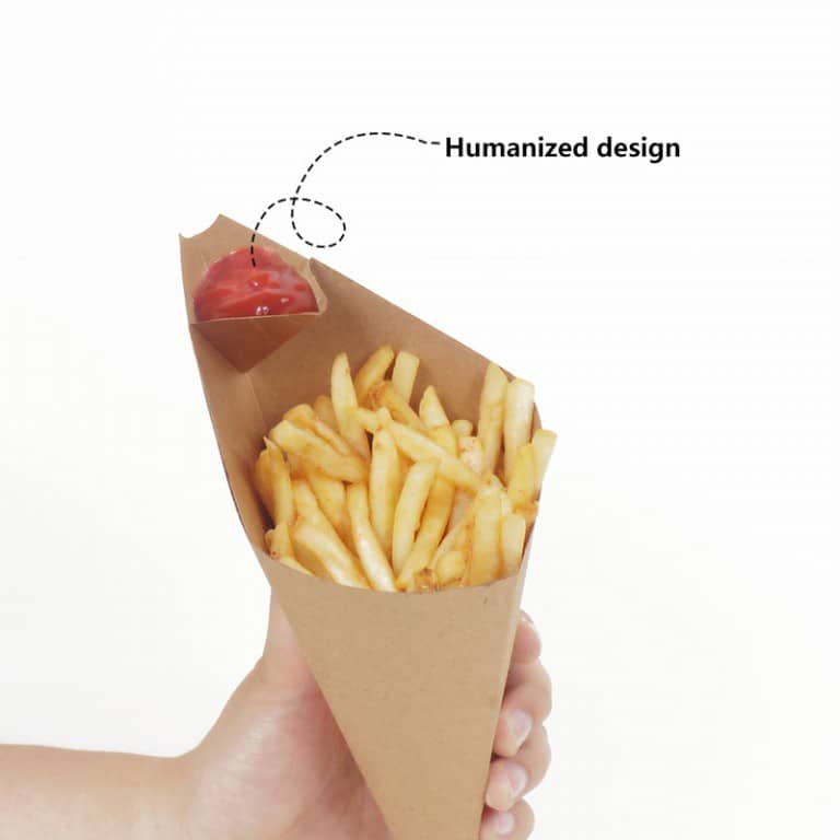 Custom Paper Fries Holder - HuaCang Packaging Company