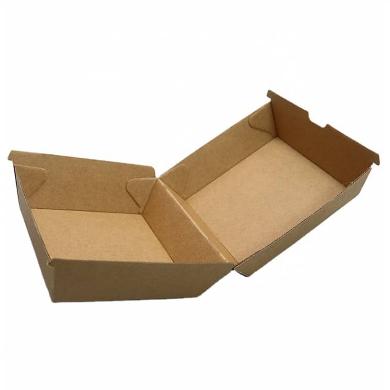 Custom Corrugated Paper Hamburger Clamshell Box - HuaCang Packaging Company