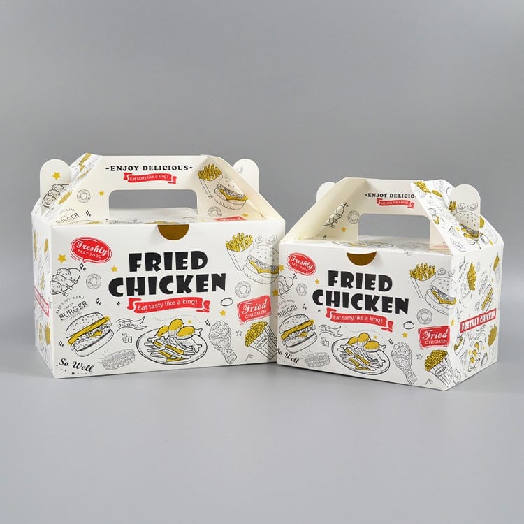 Custom Fast Food Chicken Box With Handle - HuaCang Packaging Company