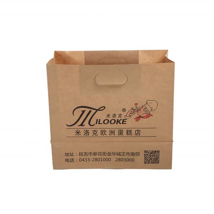 Custom Die Cut Kraft Paper Bag With Logo - HuaCang Packaging Company