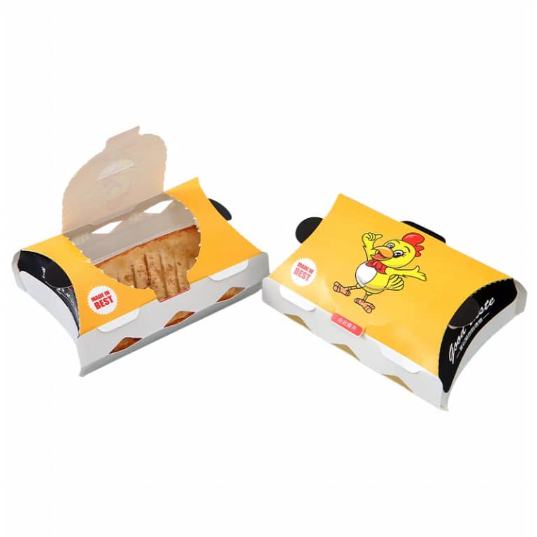 Custom Pink Logo French Fries Box - HuaCang Packaging Company