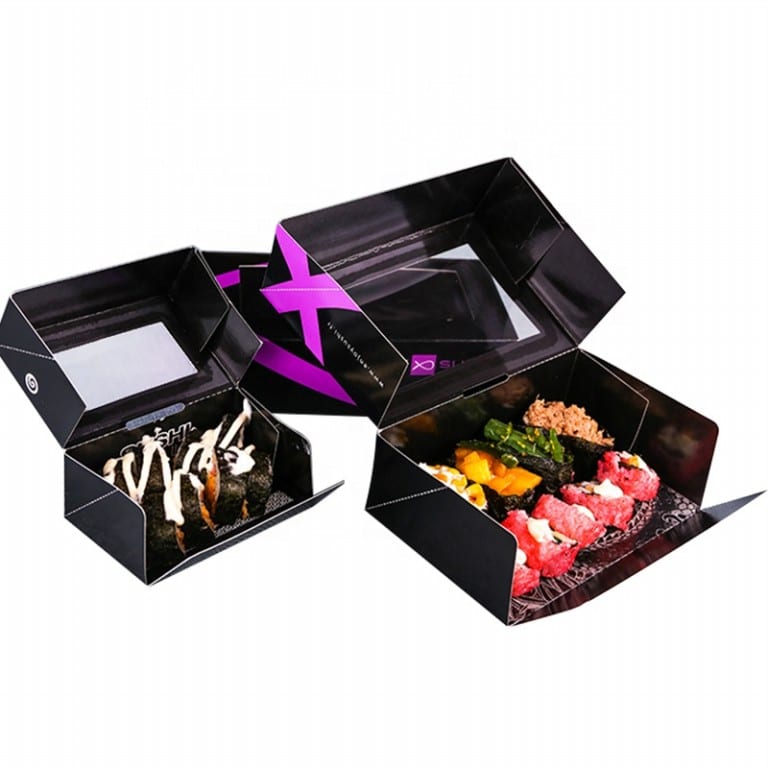 Custom Printed Rectangular Sushi Box - HuaCang Packaging Company