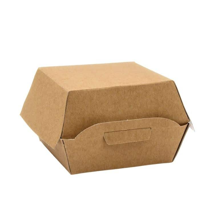 Custom Kraft Paper Clamshell Burger Box - HuaCang Packaging Company