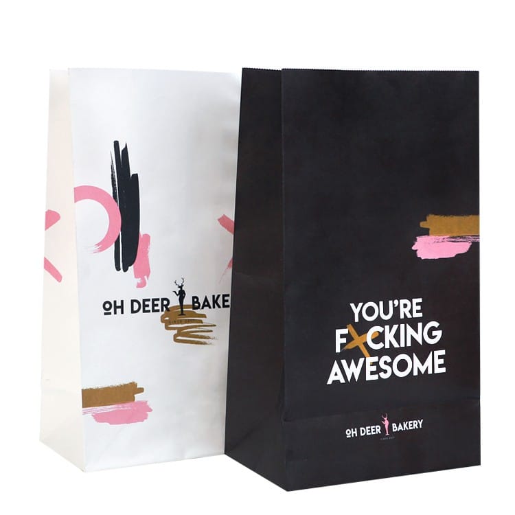 Custom White Kraft Paper SOS Bag - HuaCang Packaging Company