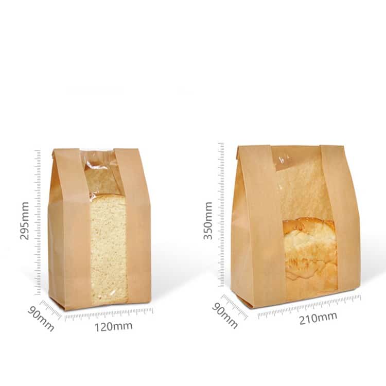 Custom design kraft bakery paper bag - HuaCang Packaging Company
