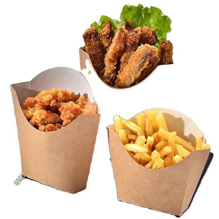 Custom size printed french fries packaging - HuaCang Packaging Company