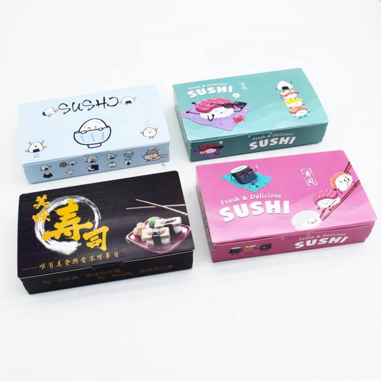 Disposable Paper Sushi Food Box Packaging - HuaCang Packaging Company