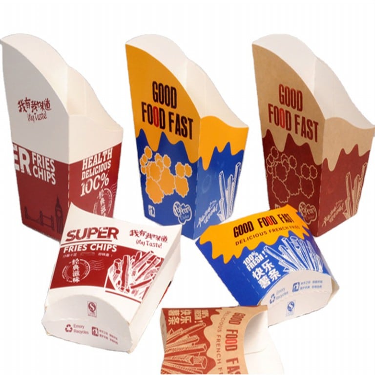 Eco friendly french fries box custom - HuaCang Packaging Company