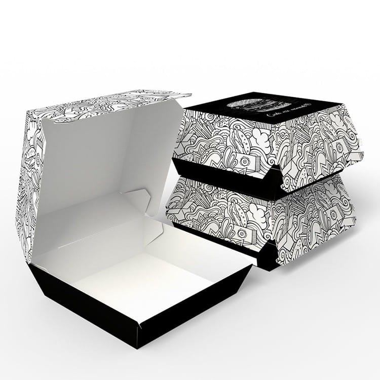 Food Grade Cardboard Burger Box - HuaCang Packaging Company