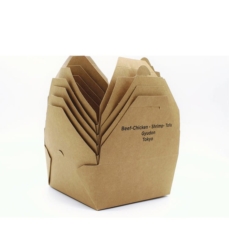 Food Grade Kraft Paper Lunch Box - HuaCang Packaging Company