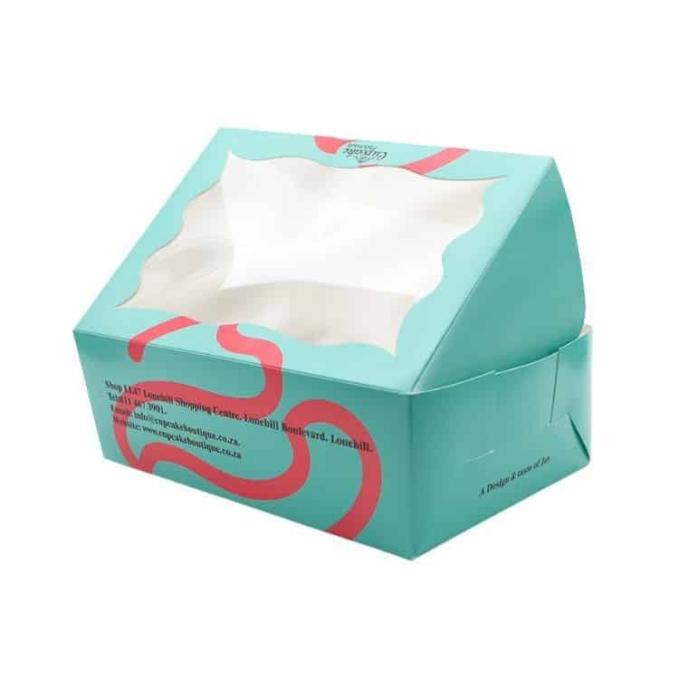 custom transparent window cupcake box packaging - HuaCang Packaging Company