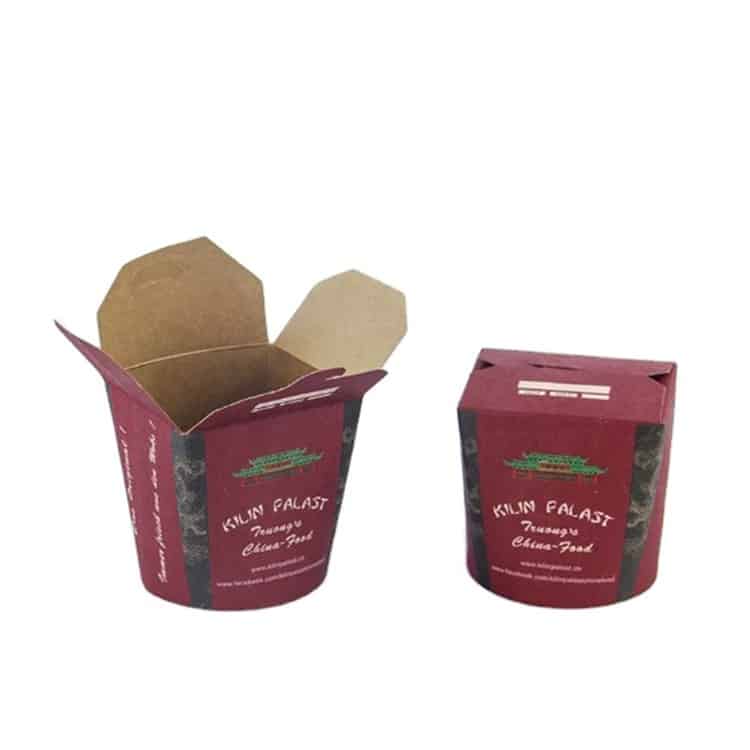 custom Disposable Kraft Paper Noodle Box - HuaCang Packaging Company