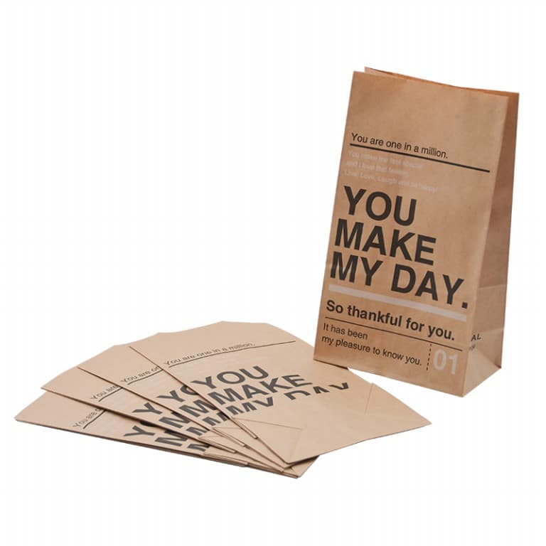 custom Eco-Friendly SOS takeout paper bag - HuaCang Packaging Company