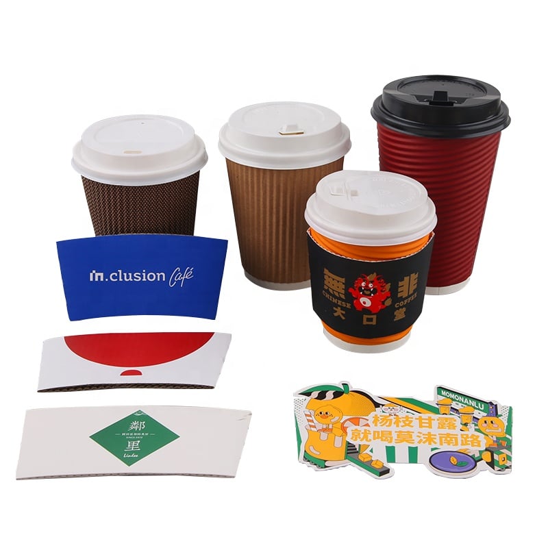 custom Printing paper coffee cup sleeve manufacturer - HuaCang ...