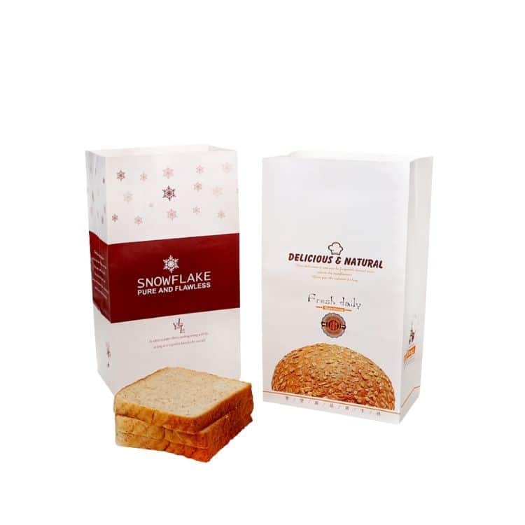 custom white SOS paper bag with logo - HuaCang Packaging Company