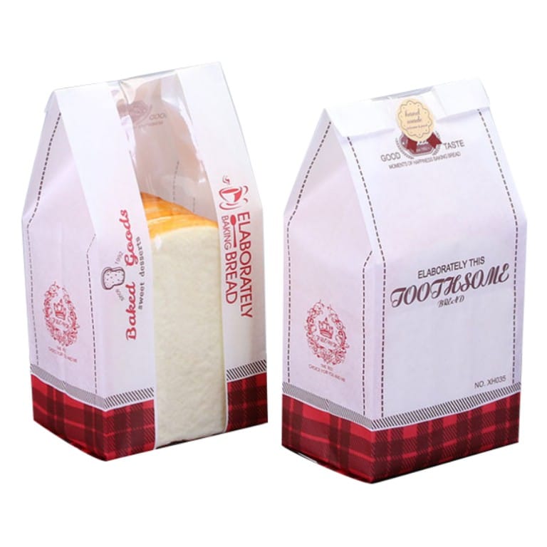 custom bakery paper bag with window - HuaCang Packaging Company