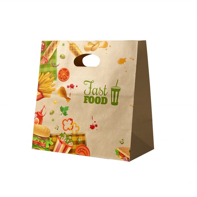 custom food die cut paper bag - HuaCang Packaging Company