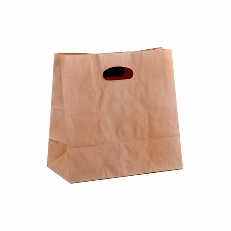 custom die cut handle kraft paper bag - HuaCang Packaging Company