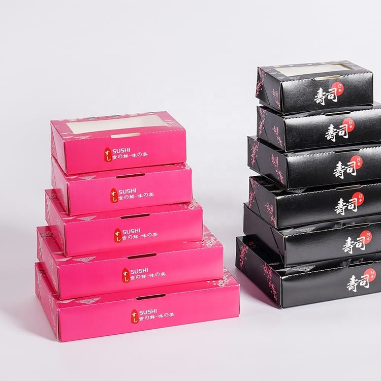custom paper sushi togo box - HuaCang Packaging Company