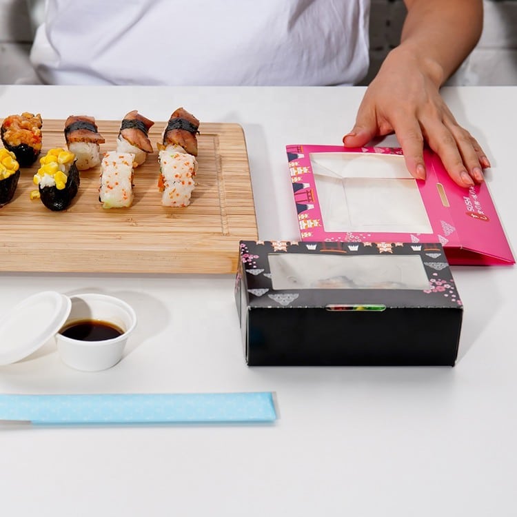 custom paper sushi togo box - HuaCang Packaging Company