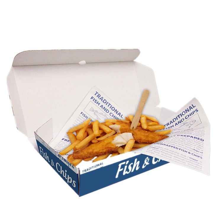 custom print fish chips box - HuaCang Packaging Company