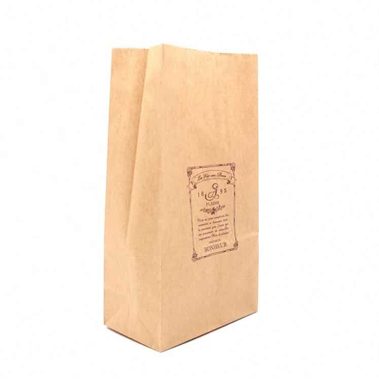 custom printed SOS square bottom paper bag - HuaCang Packaging Company