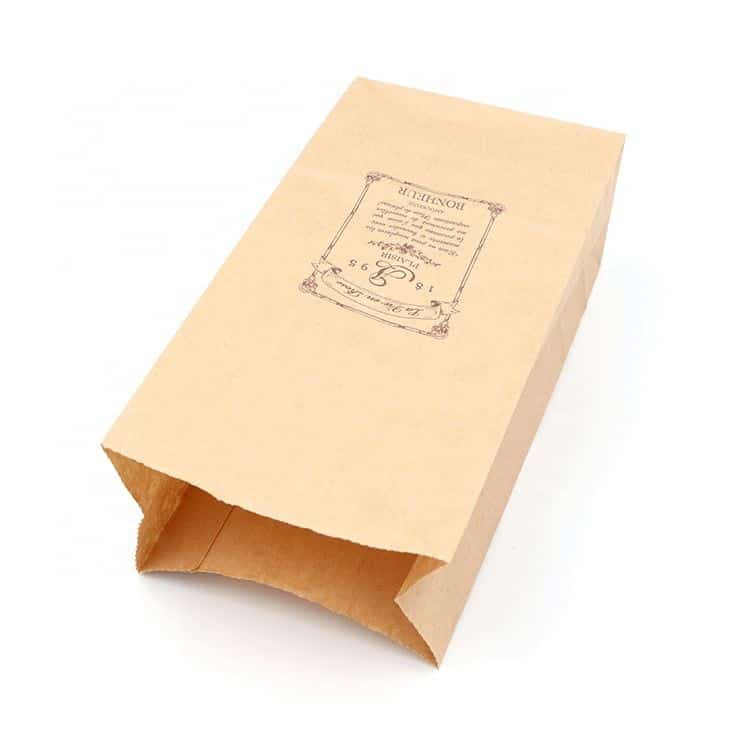 custom printed SOS square bottom paper bag - HuaCang Packaging Company
