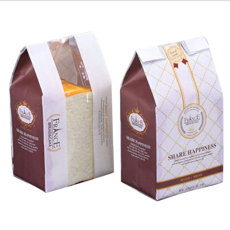 custom toast bakery cookies paper bag - HuaCang Packaging Company