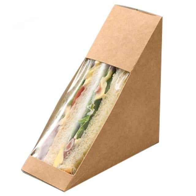 disposable cardboard toast wedge paper sandwich box custom - HuaCang ...