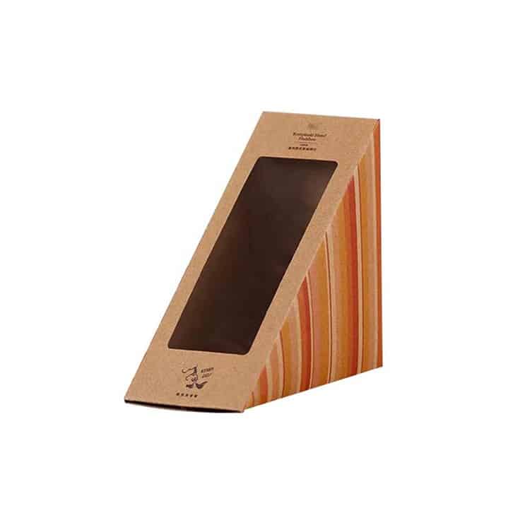 custom foldable kraft sandwich wedge packaging - HuaCang Packaging Company