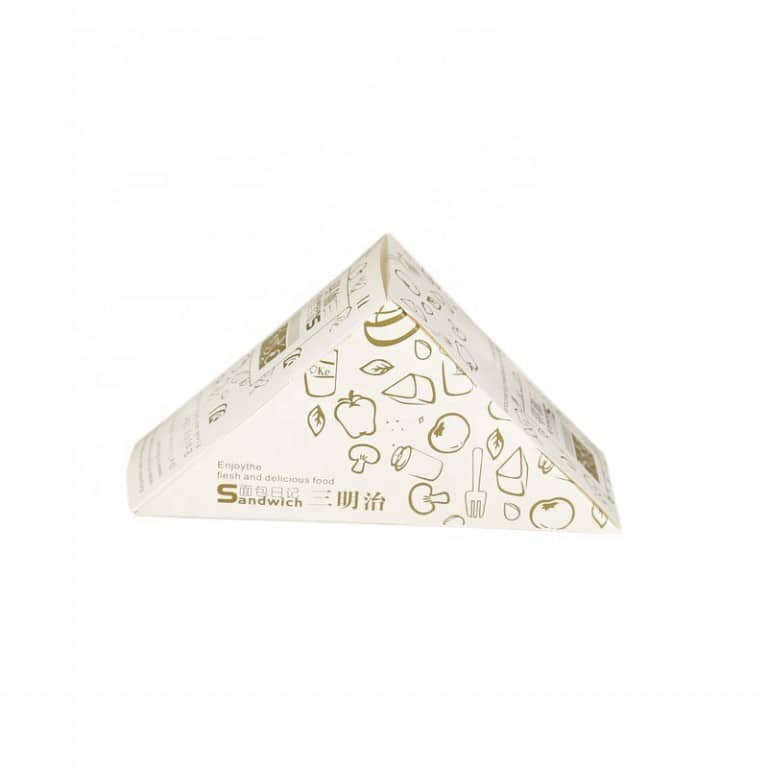 custom foldable kraft sandwich wedge packaging - HuaCang Packaging Company