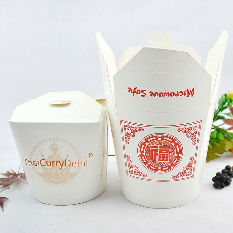 Custom White Paper Noodle Box - HuaCang Packaging Company
