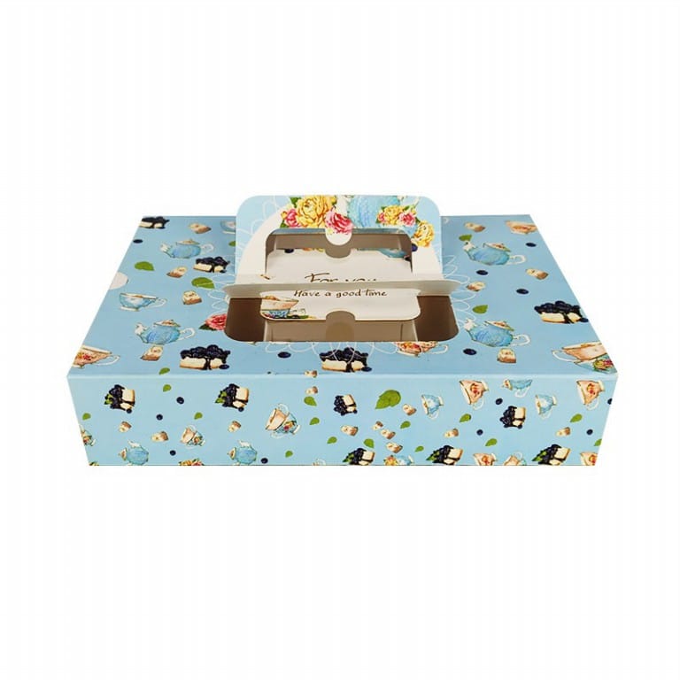 custom cardboard cupcake boxes with handle - HuaCang Packaging Company
