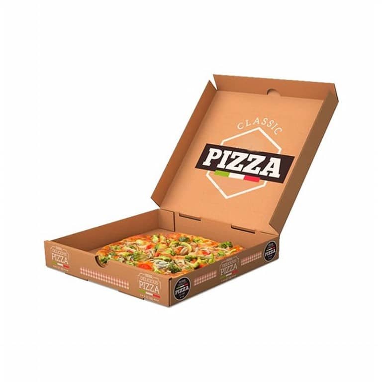 kraft corrugated pizza packaging paper boxes - HuaCang Packaging Company