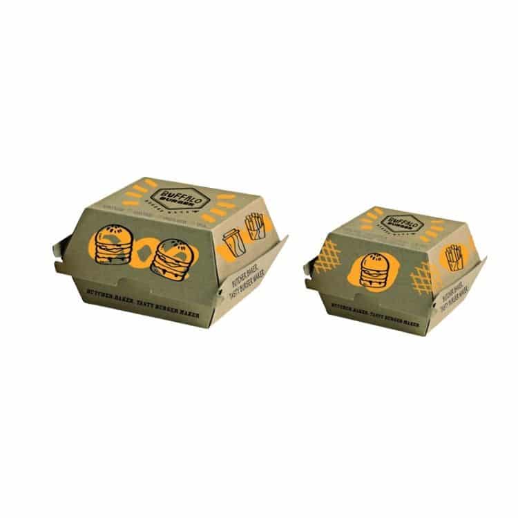 Custom Printed Paper Hamburger Boxes - HuaCang Packaging Company
