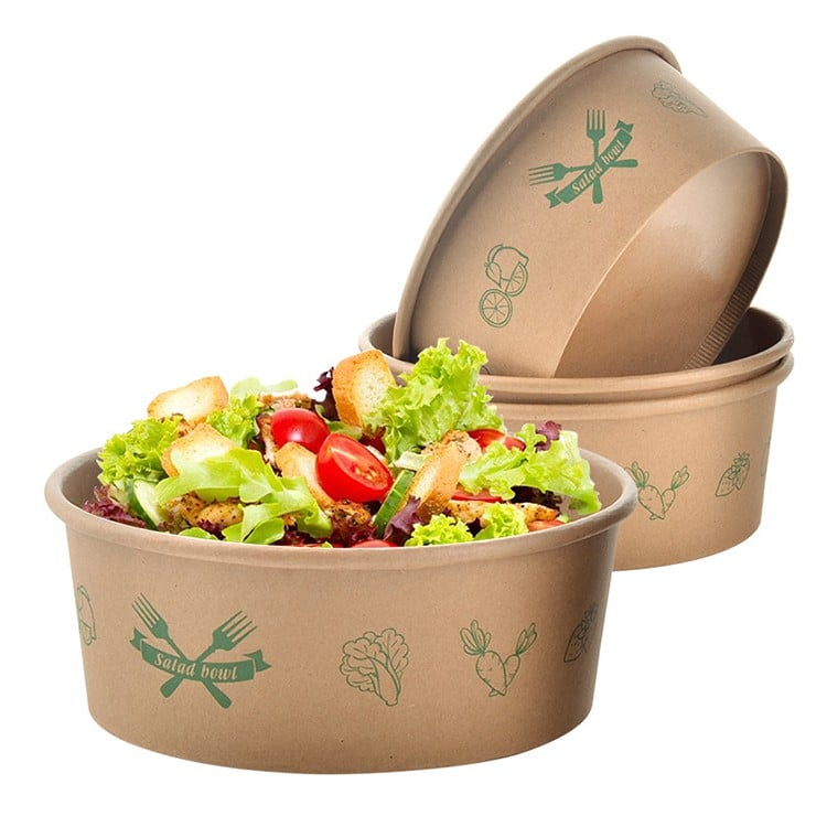 kraft paper salad bowls - HuaCang Packaging Company