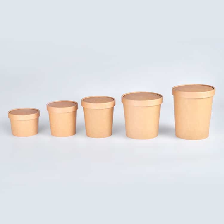 kraft paper soup containers - HuaCang Packaging Company