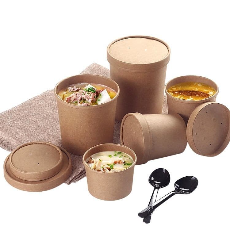 kraft soup containers - HuaCang Packaging Company