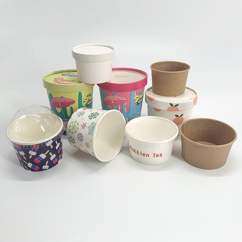 paper ice cream tubs - HuaCang Packaging Company